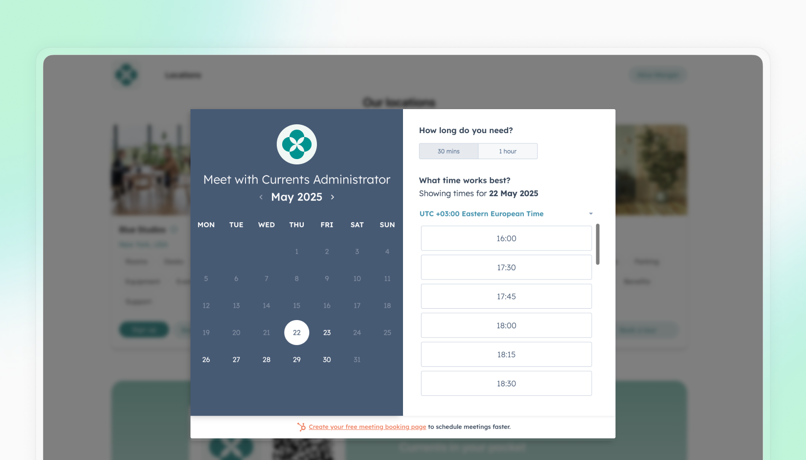 Spacebring + HubSpot Scheduler: fast-track your tours | Spacebring